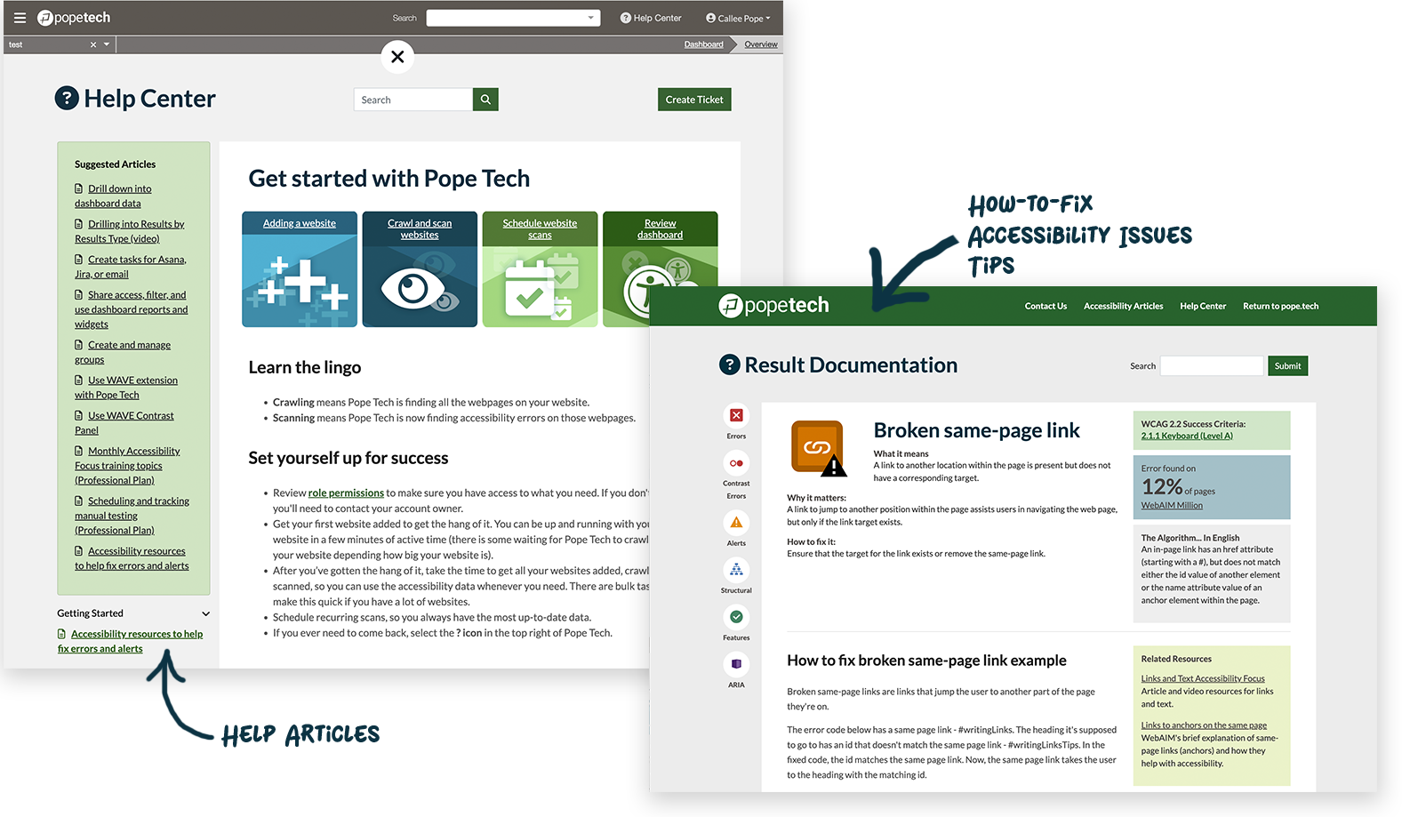 Web Accessibility Platform Features - Pope Tech